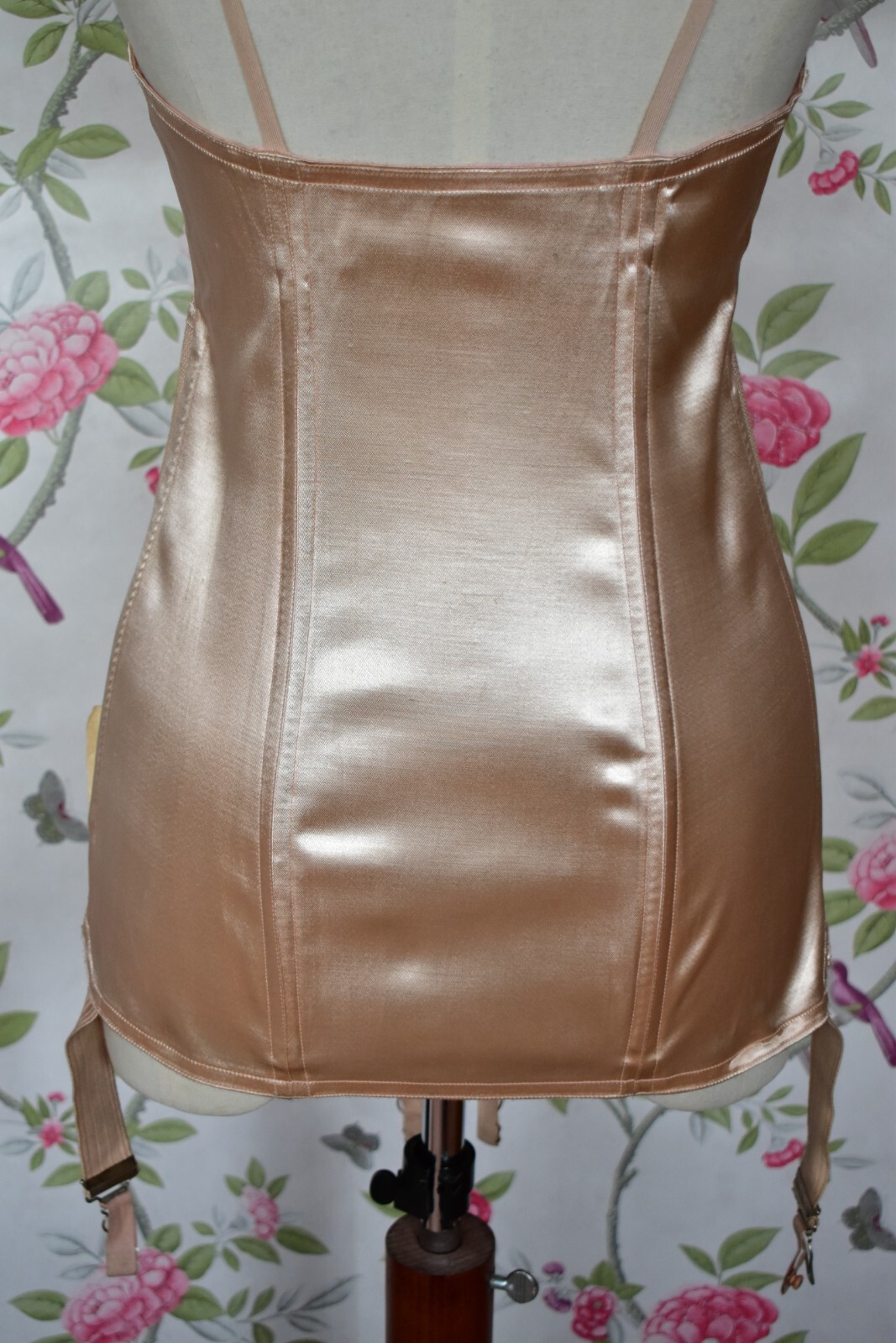 Corselet Full body girdle thirties new satin dress suspenders burlesque ...