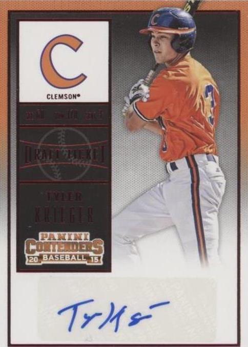 2015 Panini Contenders - College Ticket Tyler Krieger #46 Red Foil ...