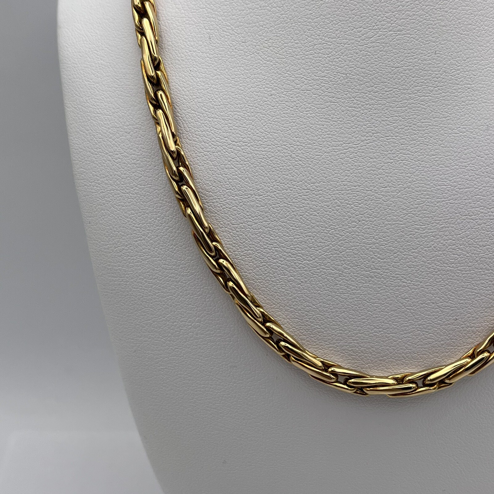 Faro 14k Yellow Gold Italy 18" Layer Fancy Link 4.8mm Chain with ...