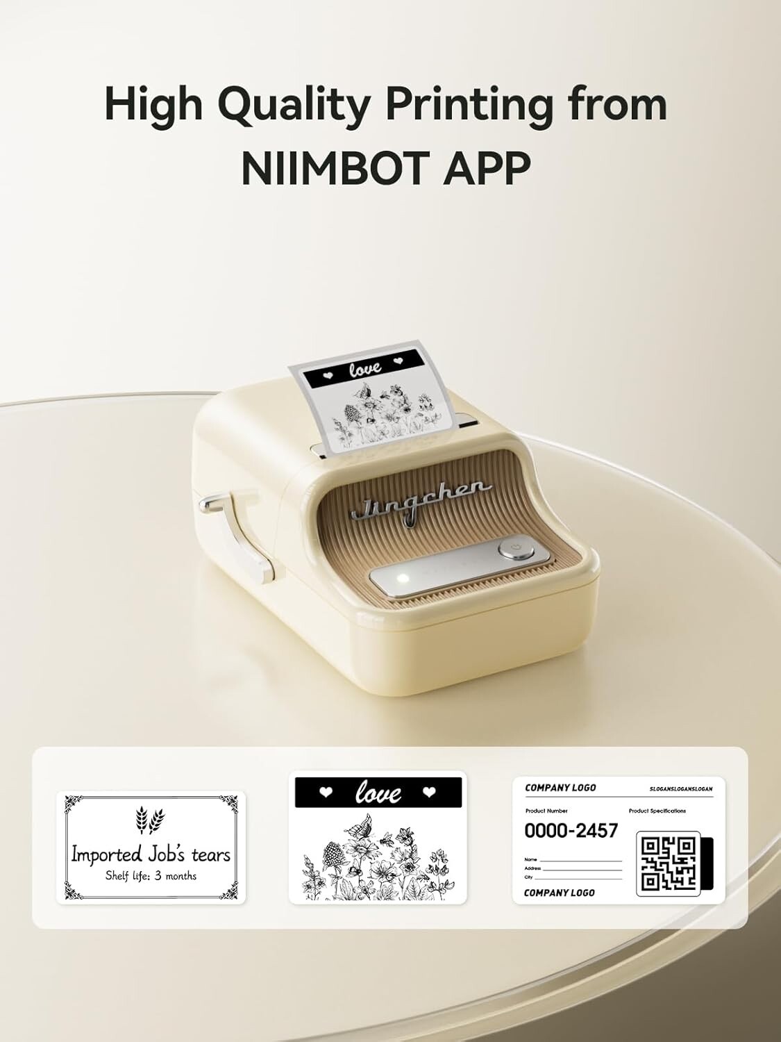 NIIMBOT B21 Label Maker, Thermal Label Printer, Portable Inkless Label ...