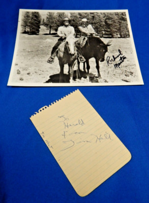 Western Movie Actor Richard Martin AUTOGRAPHED 8x10 Photo & Tim Holt ...