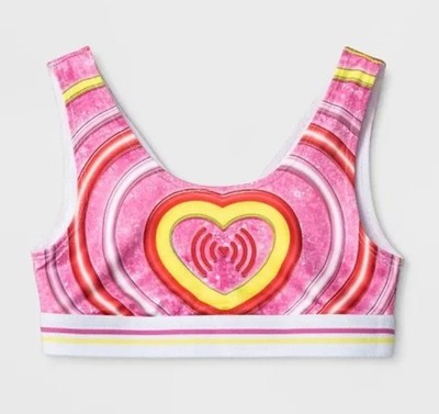 Girls' Wifi Bra - Pink Heart- Size L 10/12, Girls Bras | eBay