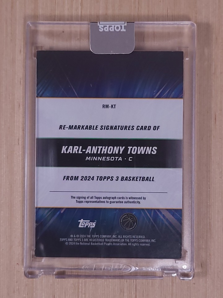 2023-24 Topps Three - Remarkable Karl-Anthony Towns #RM-KT 10/10 | eBay