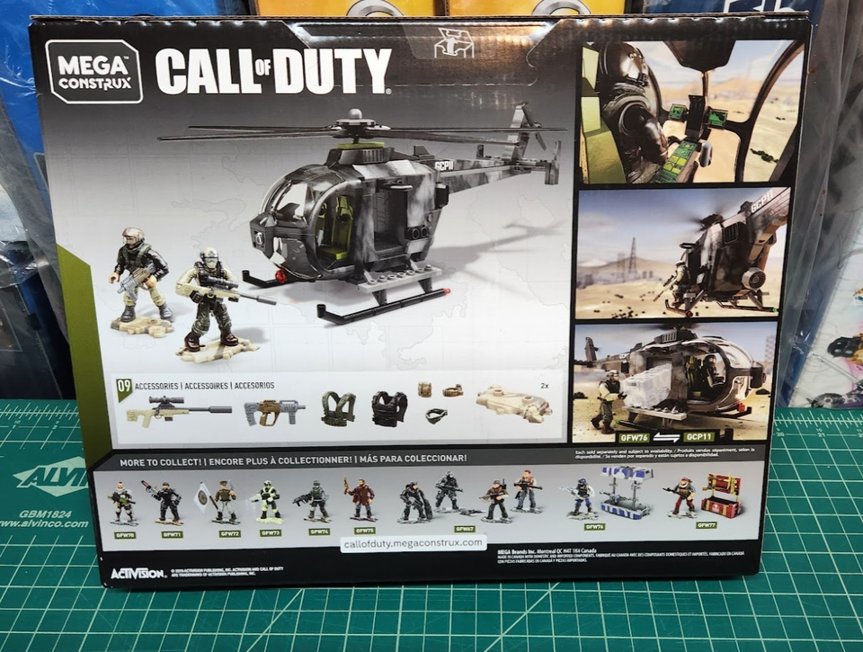 Mega Construx Call of Duty Special Ops Copter Black Series GCP11 ...