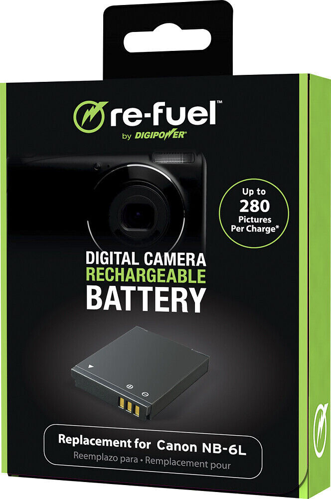 DIGIPOWER RF-CN6L Rechargeable Lithium-ion Camera Battery - Black for ...
