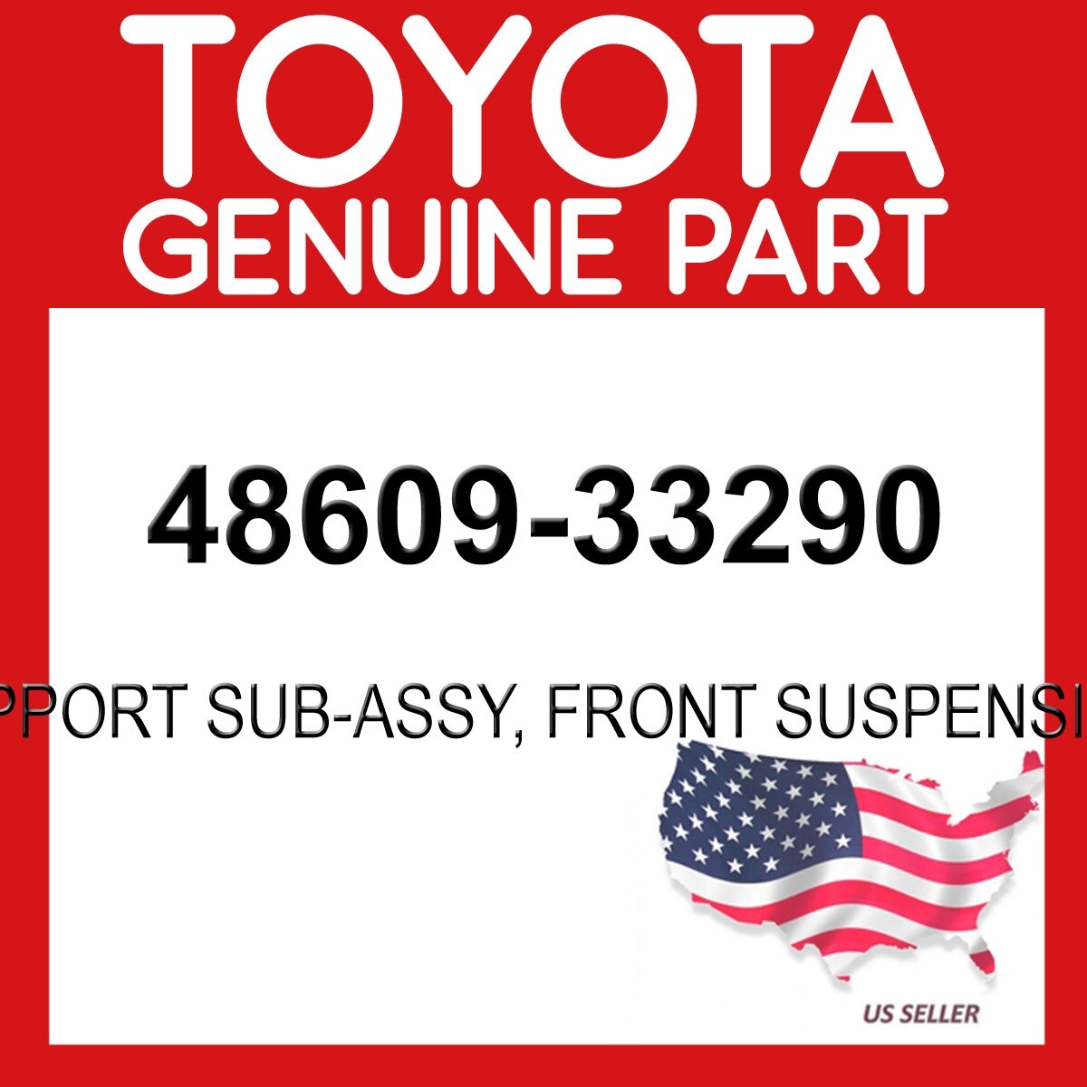 Toyota Genuine 48609-33290 Support Sub-Assy Front Suspension 4860933290 ...
