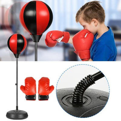 Kids Blow up Punching Bag Vertical Boxing Ball Suction Cup Toy w ...