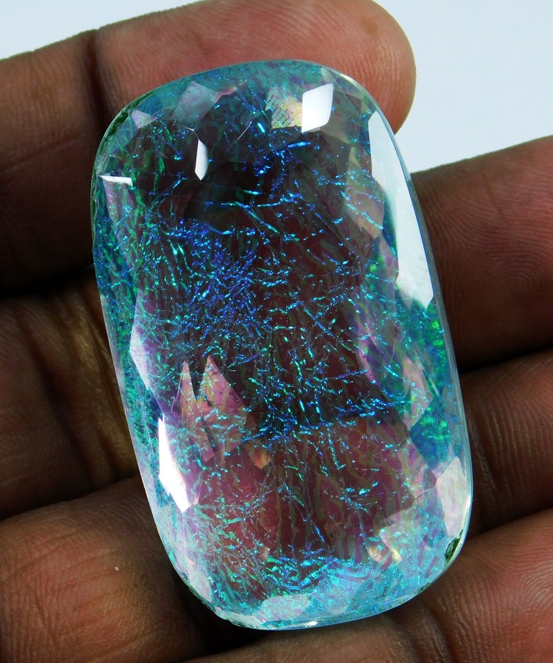 Natural 130.40 Ct Australian Monarch Fire Opal Cushion Cut Certified ...
