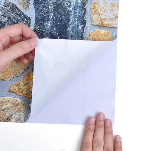 3D Brick Stone Effect Wallpaper Self Adhesive Wall Stickers Kitchen ...