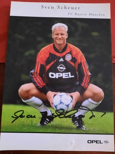 Unikat. Originales Autogramm. Sven Scheuer. Bayern. Opel.Fussball ...