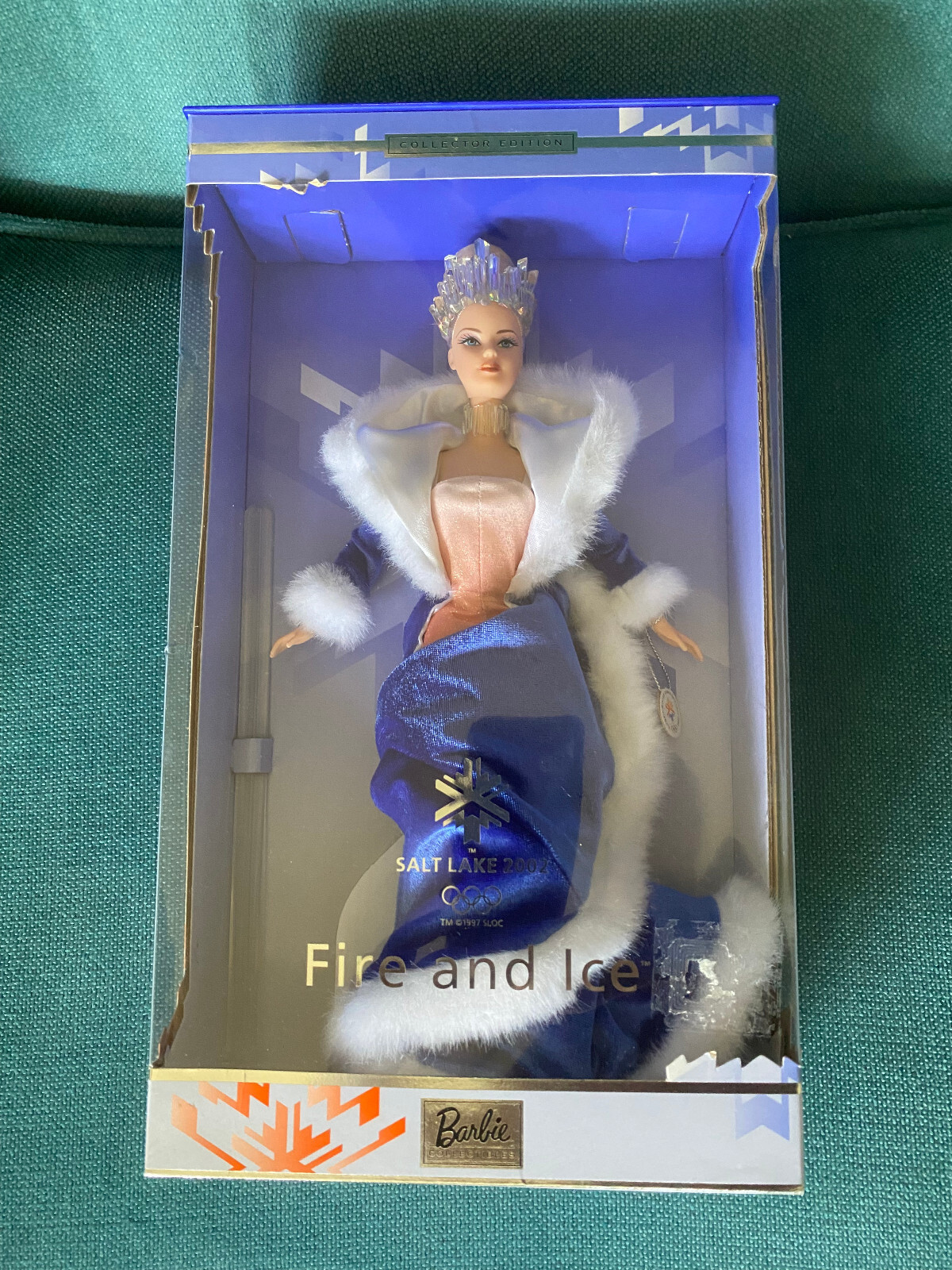 NIB Fire and Ice Barbie Salt Lake Olympics Collector Edition 2002 ...