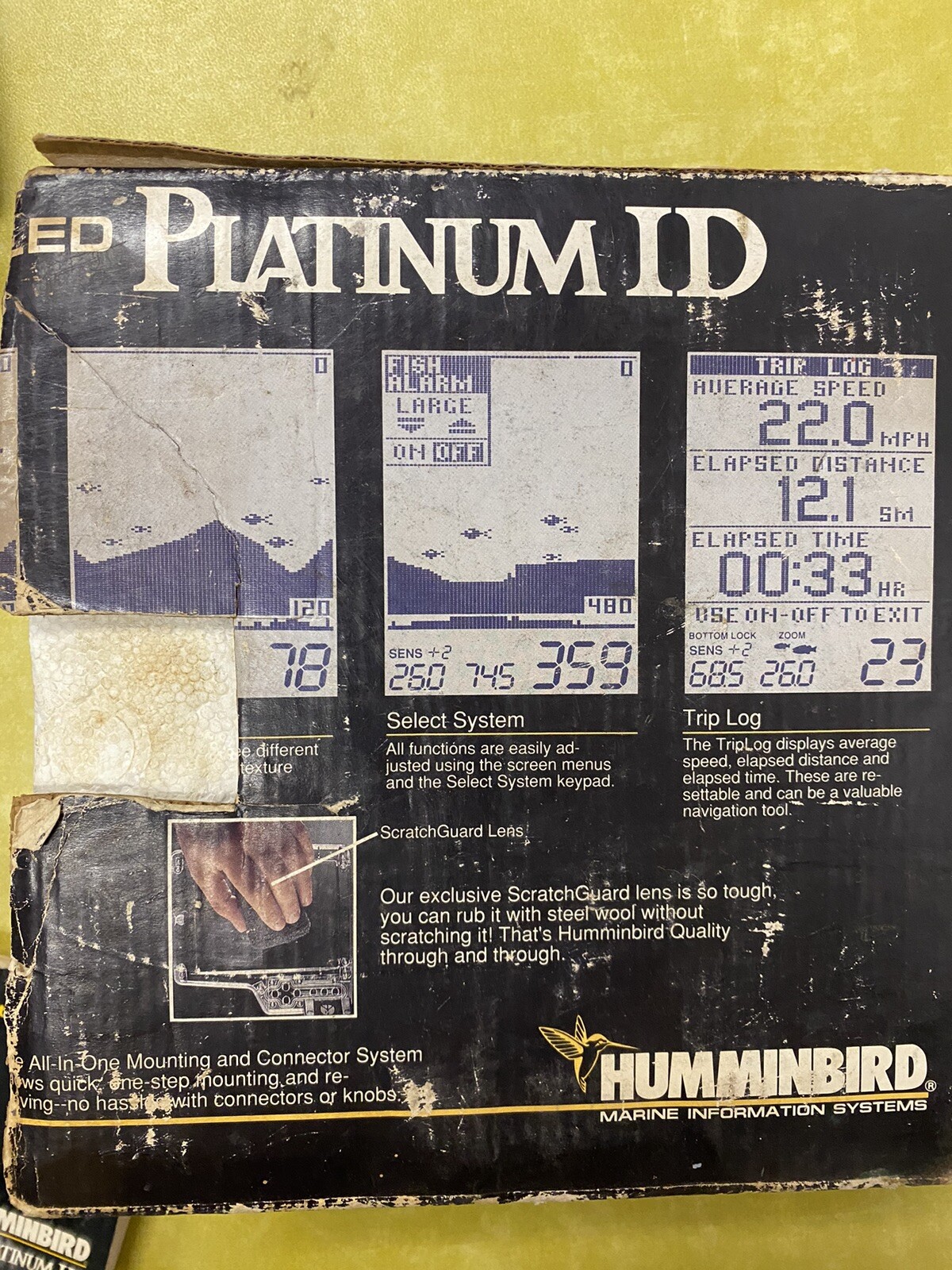 Humminbird Platinum ID Fish & Depth Finder PTM120 for sale online | eBay