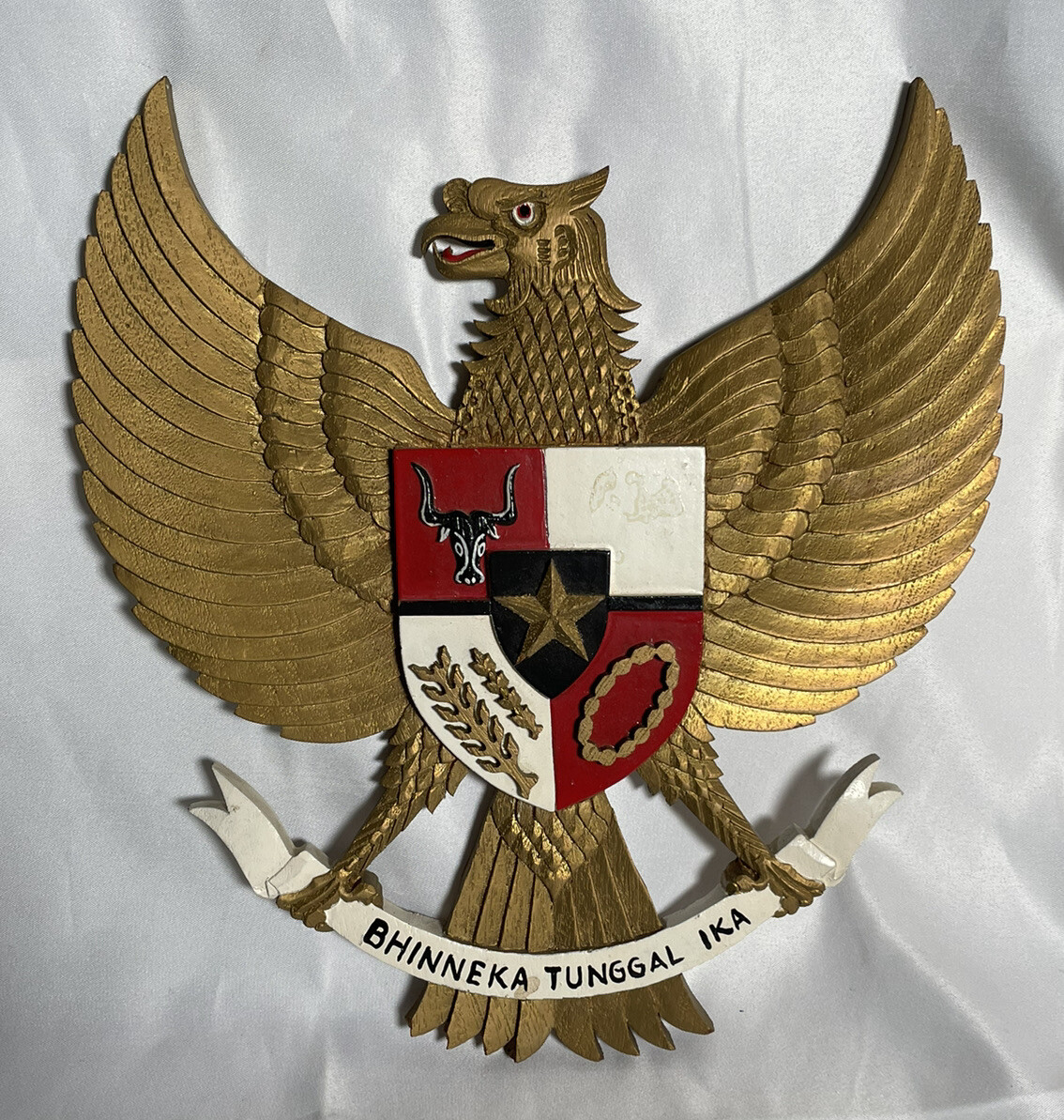 Bhinneka Tunggal Ika Logo Realistische Pancasila Tage Illustration,