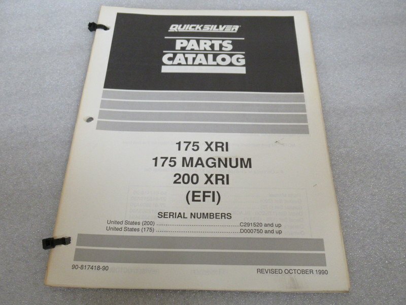 Quicksilver Parts Catalog Quicksilver Owners Manual