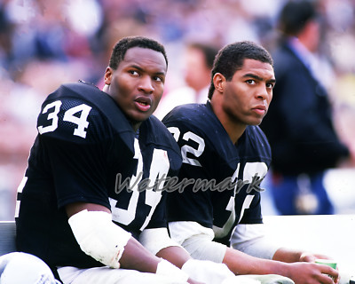 NFL Los Angeles Raiders Bo Jackson Marcus Allen Color 8 X 10 Photo ...