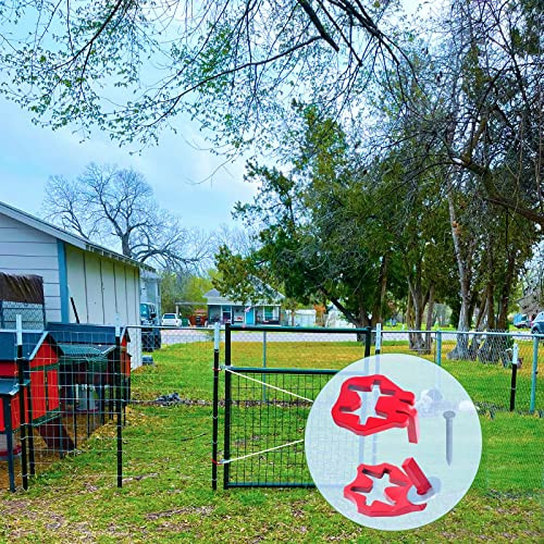 T-Post Gate Hinge Pins, Metal T Post Gate Hanger with 5/8 Pin, Outdoor ...