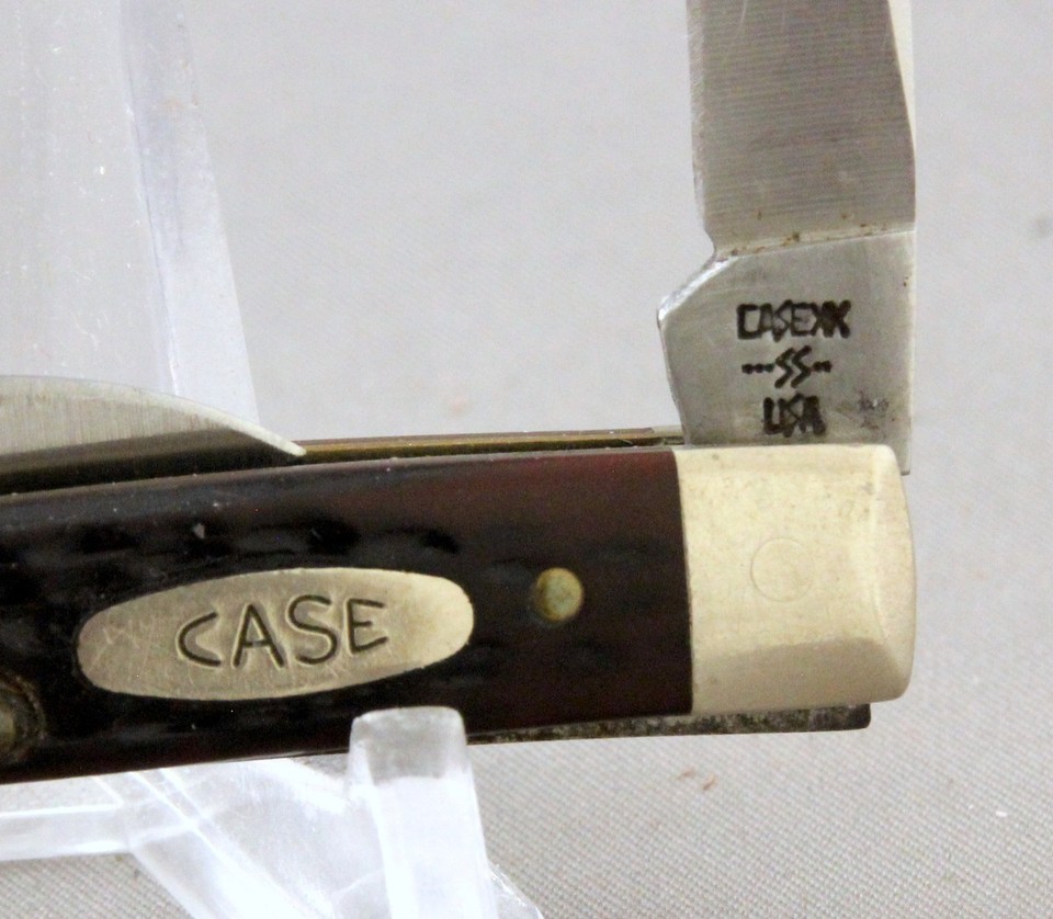 CASE 62033 Pen Knife, Perfect Delrin Handles, 5 Dots, 1985, Knife Has ...