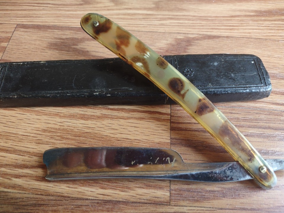 VINTAGE STRAIGHT RAZOR - 5/8 JOSEPH ELLIOT BEST SILVER STEEL SHAVE ...