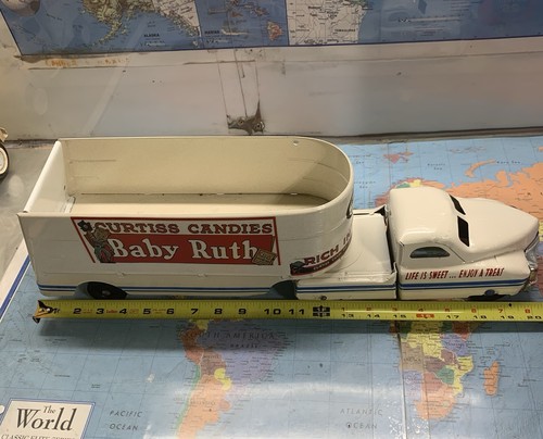 1950s Pressed Steel Buddy L Custom Tractor Trailer Or A Candy Dish. | eBay