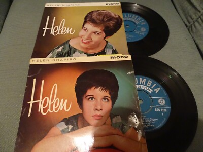 2 X HELEN SHAPIRO - HELEN EP (2 DIFF COVERS) COLUMBIA - GOODY GOODY ETC ...