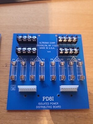 Altronix PD8I Isolated Power Distribution BOARD 8 Fuses NEW | eBay