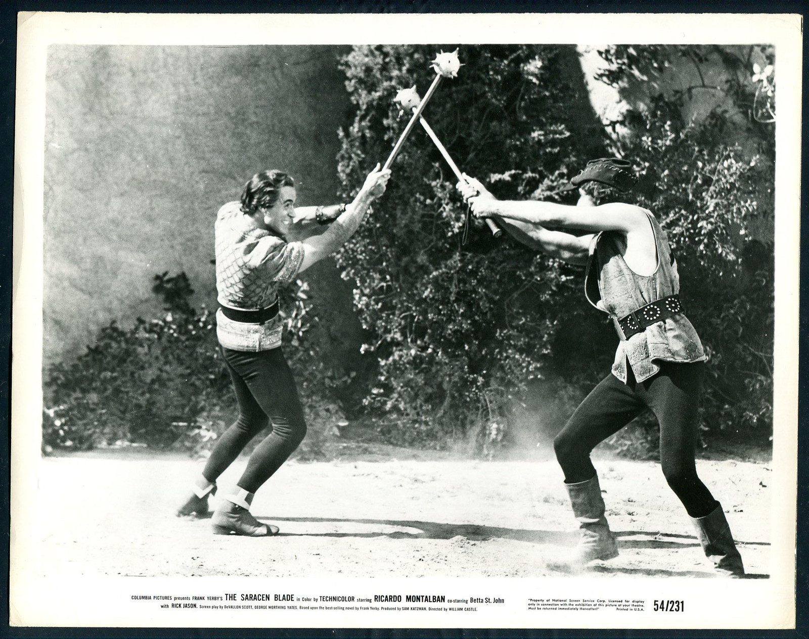 The Saracen Blade ’54 RICARDO MONTALBAN FIGHTING RARE | eBay