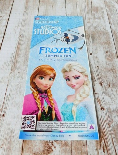 2014 Disney Hollywood Studios "Frozen Summer Fun" GuideMap Guide Map ...