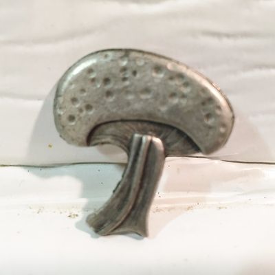 METZKE Pewter Mushroom Pin/Brooch Signed | eBay