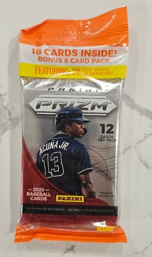 2020 PANINI PRIZM BASEBALL FACTORY SEALED CELLO MULTI PACK RED WHITE ...