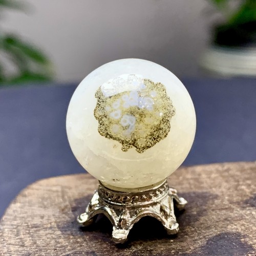 11G Natural Gobi Agate Eye Agate sphere Crystal Ball Madagascar mineral ...