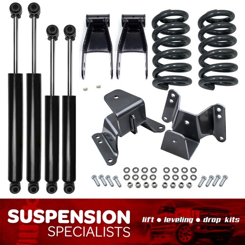 2"/4" Drop Lowering Kit For 1973-1987 Chevy C10 2WD w/ Shocks | eBay