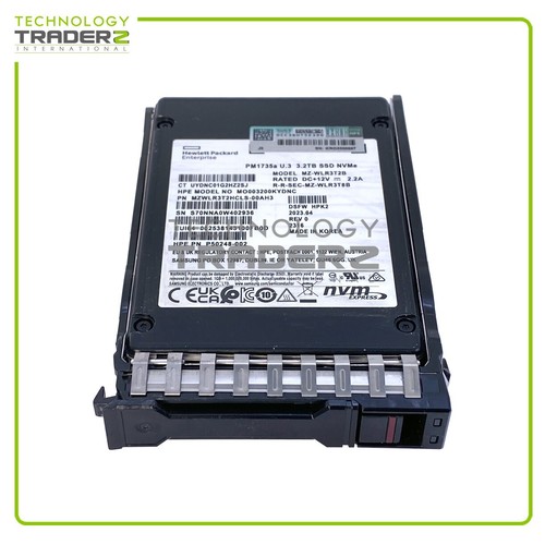 P50230-B21 HPE PM1735A 3.2TB Pci-E Nvme U.3 Mu 2.5 " SSD P50248-002 W ...