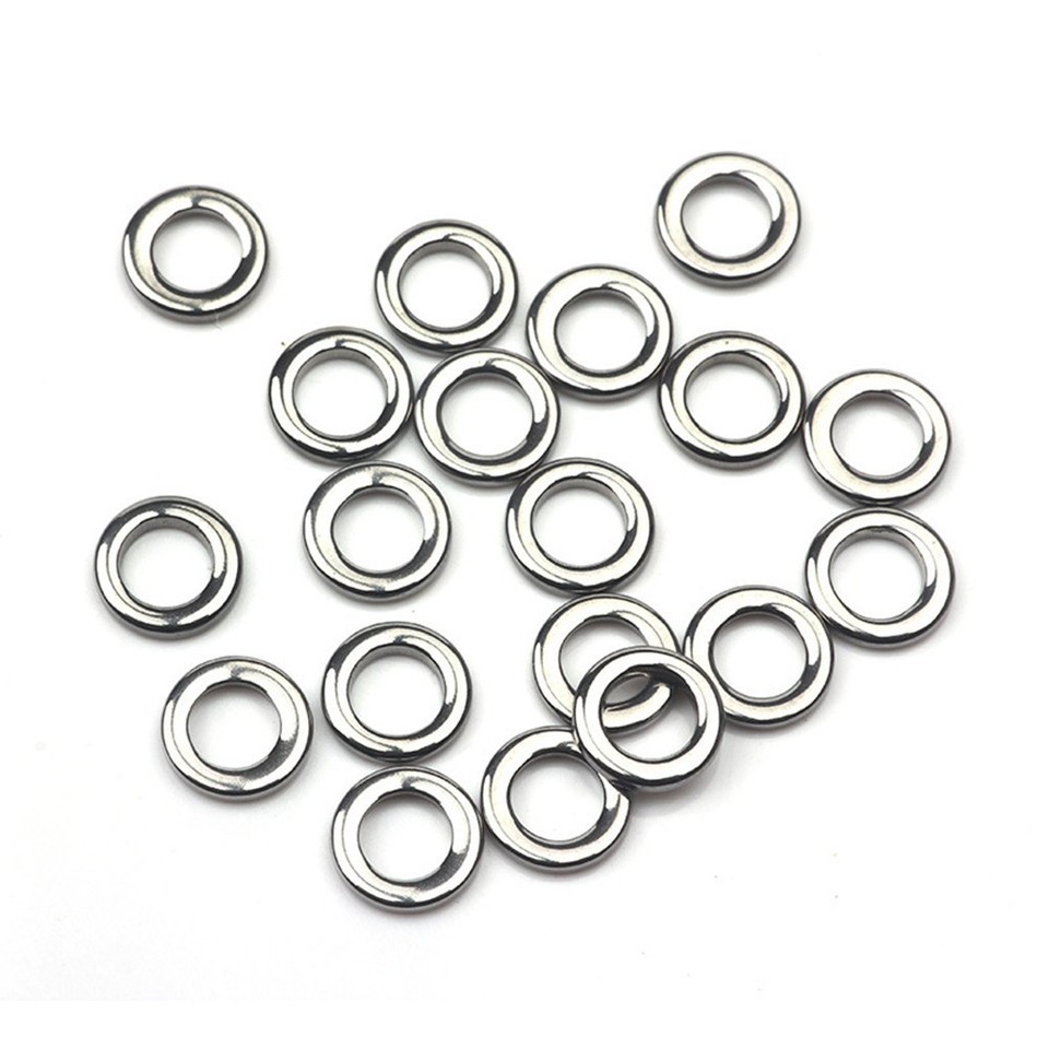 Premium 50pcs Heavy Duty Stainless Steel Fishing Split Rings for ...