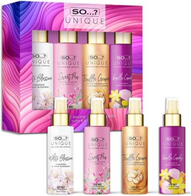So...? Unique Mini Mist Womens Gift Set - Body Mist Fragrance Gift Set ...