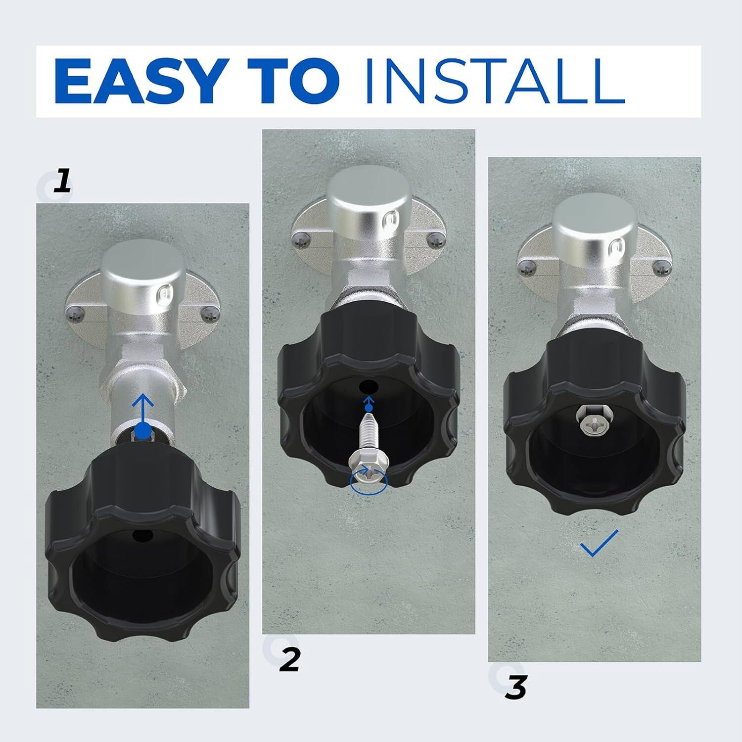 630-7965 Wall Hydrant Handle Kit for Prier 300/400/500 Mansfield Wall ...