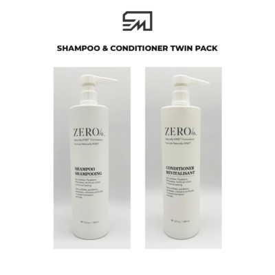 Zero% Shampoo & Conditioner Combo Twin Pack - 15oz Each - By Gilchrist ...