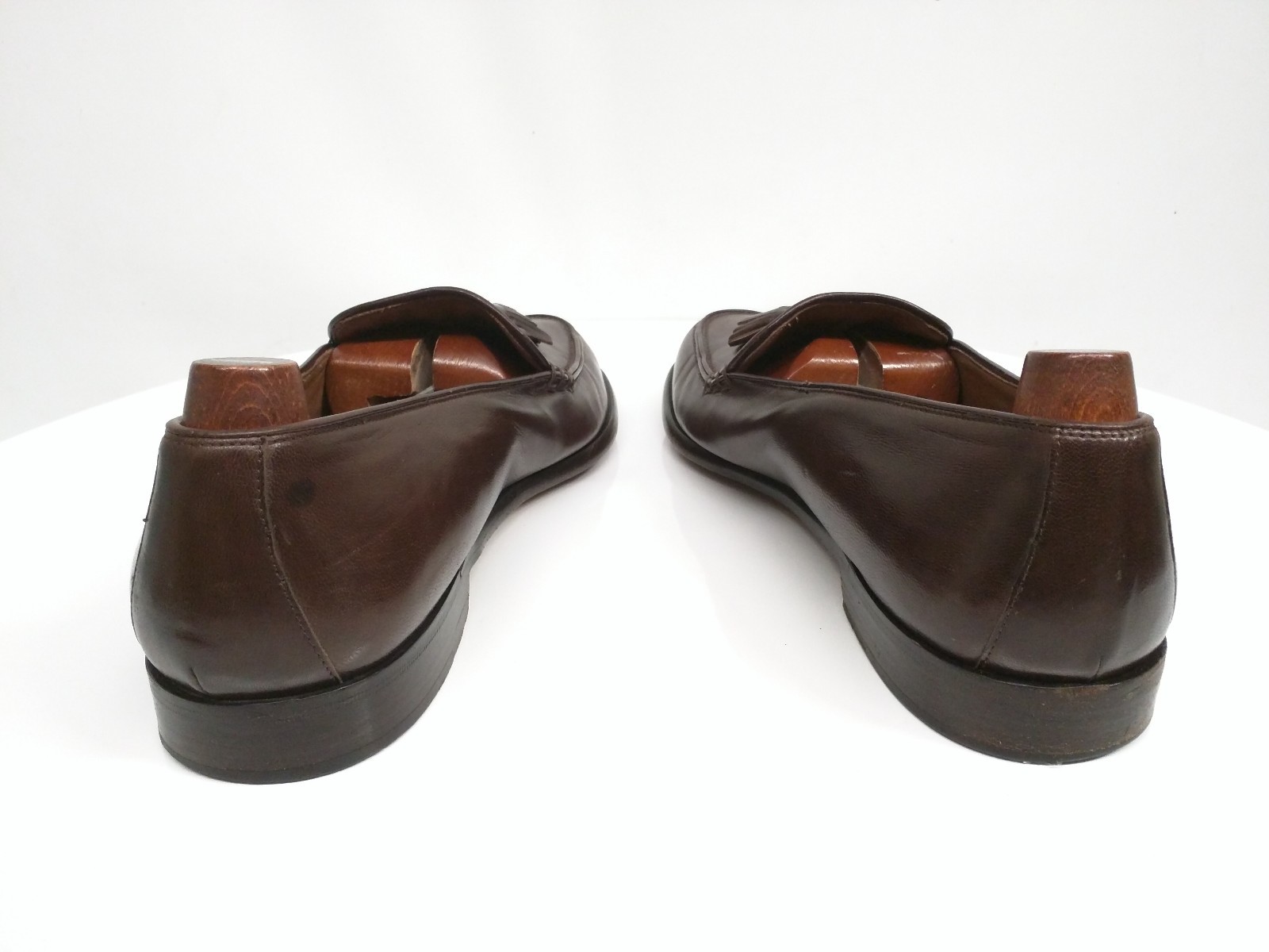 Bragano Cole Haan Mens Penny Loafers 11 M Brown Lamb Leather Made in ...