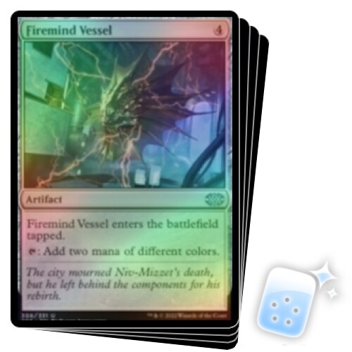 FOIL FIREMIND VESSEL X4 Double Masters 2022 Magic MTG MINT CARD | eBay