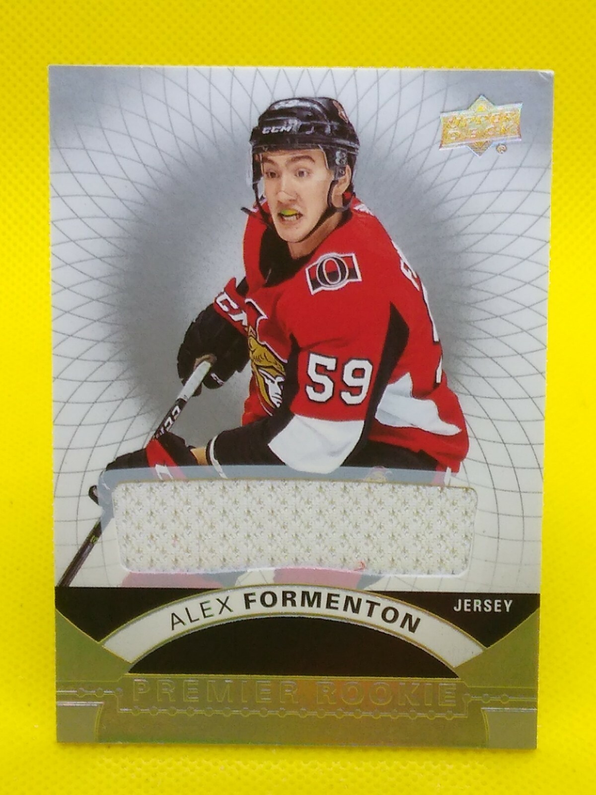 Alex Formenton 2017-18 UD Premier ROOKIE JERSEY #70 OHL London Knights ...