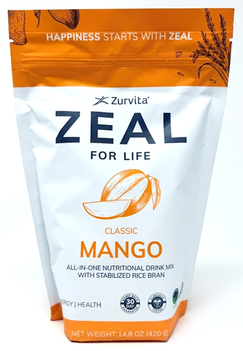 Zurvita Zeal for Life CLASSIC MANGO Energy & Health Drink (14.8 oz) EXP ...