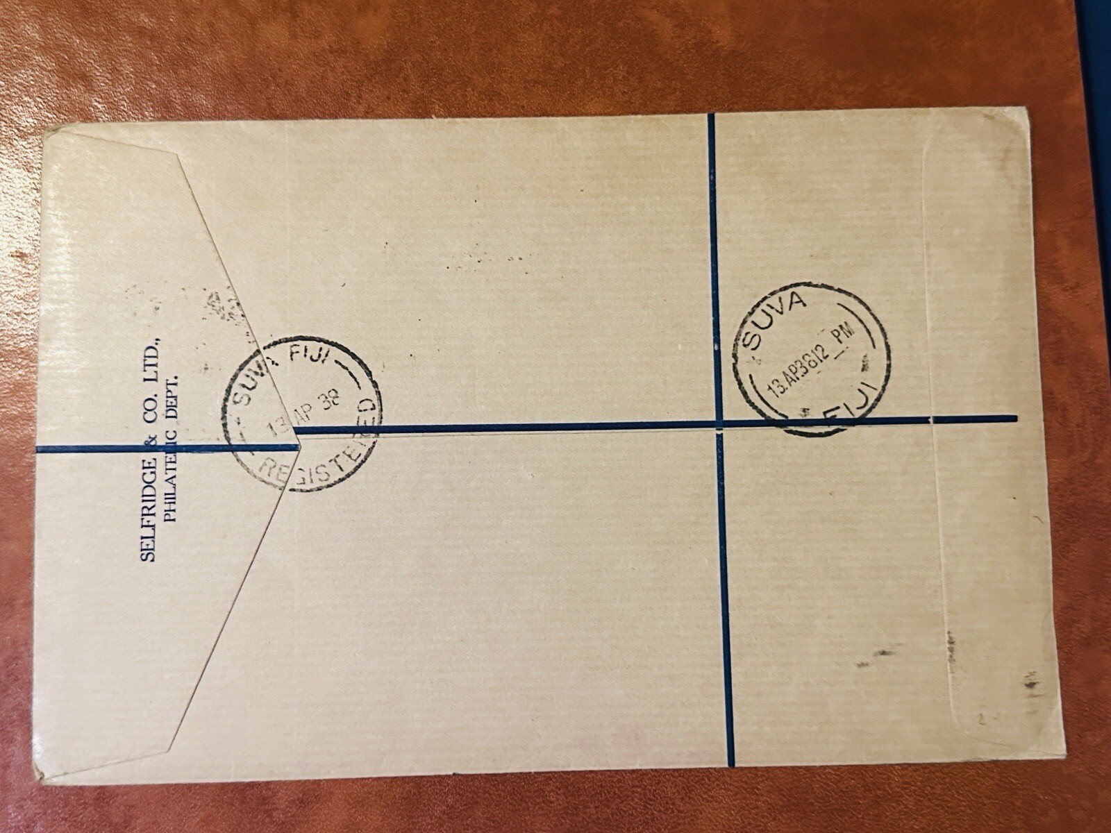 FIJI 1938 FDC WW2 BUCA BAY POSTMARK KING GEORGE VI TO LONDON ENGLAND ...