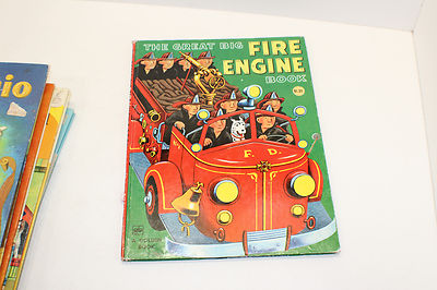 The Great Big Fire Engine Book A Big Golden Book LARGE HARDCOVER 9 1/2 ...