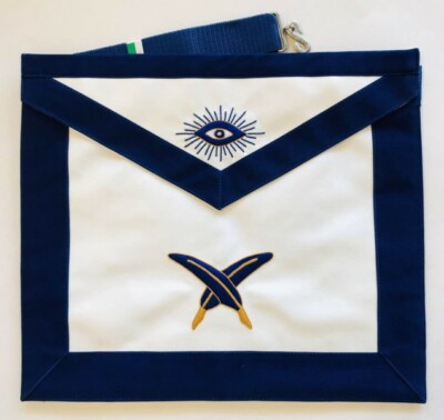 Masonic Secretary Lodge Officer Apron - Imitation Leather with Velvet ...