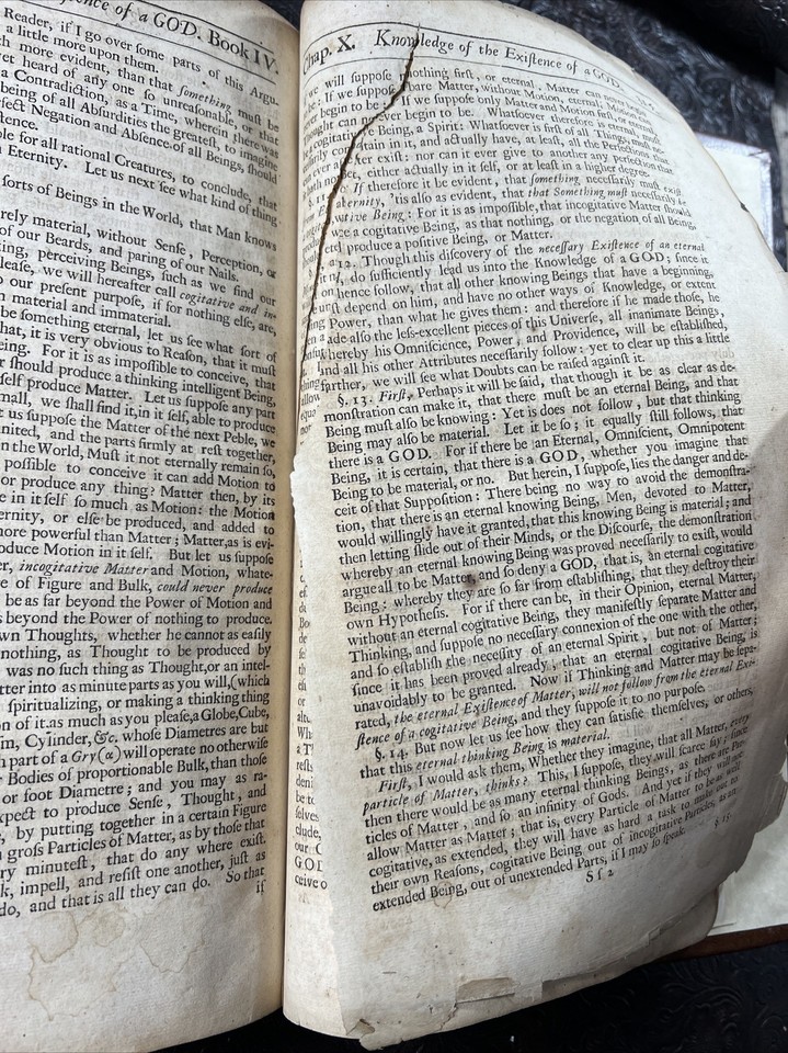 1690 "An Essay Concerning Humane Understanding" John Locke, 1st/1st ...