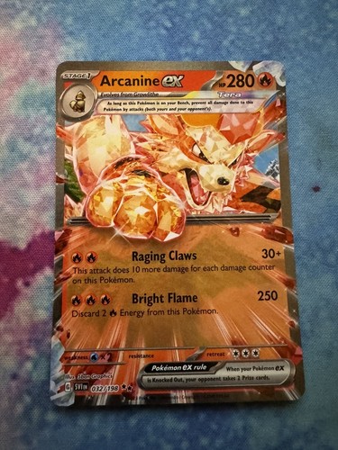 Arcanine ex 032/198 - Scarlet & Violet - Pokemon TCG - Double Rare - NM ...