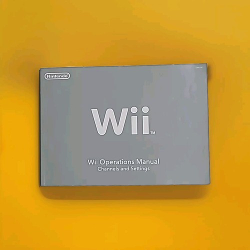 Nintendo wii Operations Manual System Setup Book Only | eBay