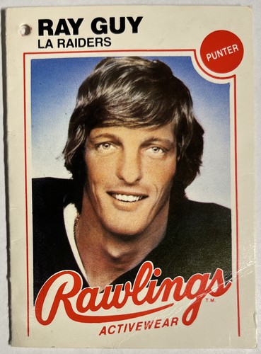 1983 Rawlings Activewear Ray Guy Tag Los Angeles Raiders RARE | eBay
