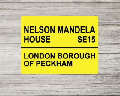 Only Fools & Horses Inspired Metal Sign, Nelson Mandela House Street ...