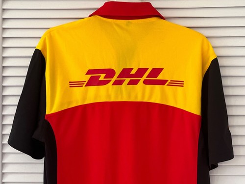 DHL Express Employee Uniform Polo Shirt Multicolor Short Sleeve Men's ...