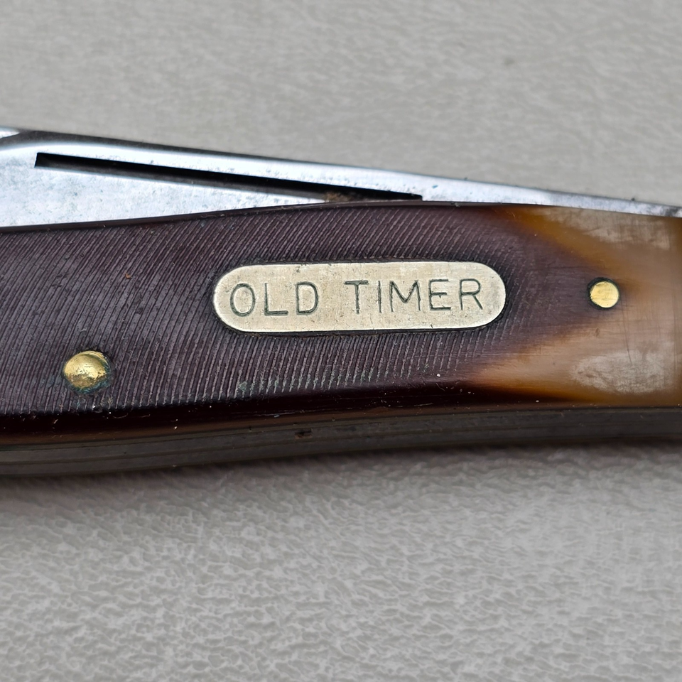 Vintage Old Timer USA Schrade 3 Blade 80T Pocket Knife | eBay